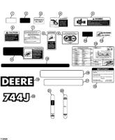 China M118611 Label Deere parts 670D, 850, 1600, 644J, 744H, 844J, 444J, 870D, YZ18984, 624J, 770D, 444JR, 244H, 332, YZ18992, 4X2, RE160302, 450H for sale