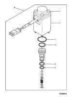 China 0645601 Solenoid Valve Coil Deere parts 550LC for sale