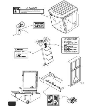 China 0650182532 Label Deere parts 2254 for sale