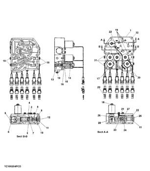 China 4005284 Solenoid Valve Coil Deere parts 2000 for sale