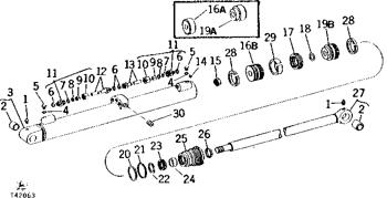 China AT38583 Kit Deere parts 500B for sale