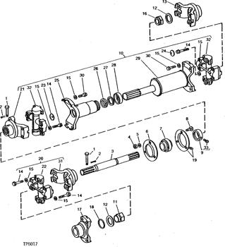China AT59126 Kit Deere parts 540B, 740, 440, 743, 640, 440C, 540 for sale