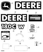 China JD5706 Label Deere parts 180, 210 for sale