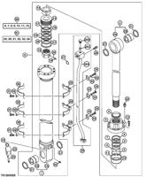 China 0242305 Back-Up Ring Deere parts 850DLC, 870GLC for sale