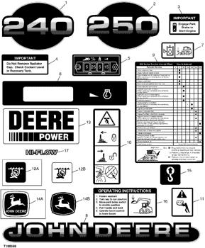 China KV10915 Label Deere parts 323D, 320E, 325, 323E, 326D, ATTACHMENTS, ATTACHMENT, 328D, 329D, 332, 332D, 333D, 328E, 329E, 4475, 333E, 240, 319E, 6675, 260, 280, 313, 8875, 315, 317, 318D, CT322, 326E, 319D, CT332, 318E, 320D, 3... for sale