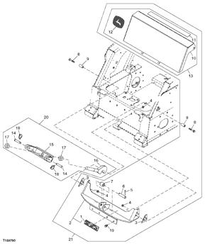 China KV25325 Label Deere parts 323D, 320E, 325, 323E, 326D, 328D, 329D, 332, 332D, 333D, 850, 240, 260, 280, 317, 318D, CT322, 319D, CT332, 318E, 320D, 319E for sale