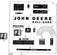 China L36319 Label Deere parts 2750, 2640 for sale