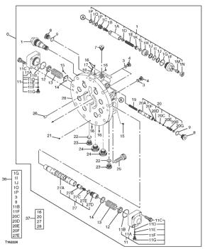 China 0310023 Back-Up Ring Deere parts 450LC, 160LC, 330LC, 992ELC, 160C for sale