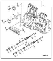 China 0411908 Back-Up Ring Deere parts 490E for sale