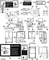 China 3109098 Label Deere parts 50D, 35D, 27D for sale