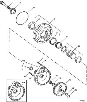 China AT61856 Ring Deere parts 750, 755A, 755, 750B, 855, 750C, 890A, 890, 750C-II, 850, 655B, 655, 850B, 755B, 990 for sale