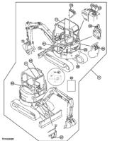 China L113583 Label Deere parts 9510R, 9330, 9630, 9510RT, 9410R, 9630T, 9530, 9430, 9530T, 9430T, 9120, 9560R, 9460R, 9560RT, 9460RT, 9230, 17ZTS for sale