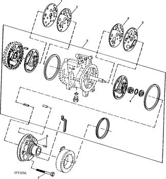China RE10979 Plate Deere parts 2955, 844, 444E, 595, 344E, 2355, 643, 690D, 510B, 643D, 690ELC, 2755, 670B, 315C, 690C, 644E, 790D, 770B, 693C, 644G, 300D, 544E, 690CR, 850B, 410B, 595D, 410C, 790, 410D, 544G, 540E, 310C, 892DLC for sale