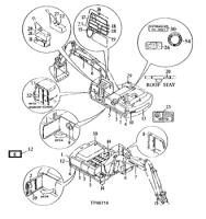 China 0001247 Label Deere parts 790ELC for sale