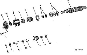 China R43659 Ring Deere parts 540D, 740A, 710B, 510B, 670B, 743, 770, 760A, 670, 770A, 640, 770B, 740, 710D, 415B, 743A, 410B, 410C, 410D, 640D, 540B, 670A, 540E, 540G for sale