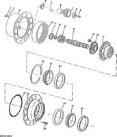 China R88395 Ring Gear Deere parts 1100 for sale