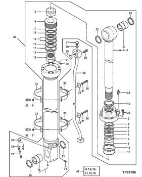 China 0242706 Ring Deere parts 750, 800C, 850DLC, 870GLC for sale