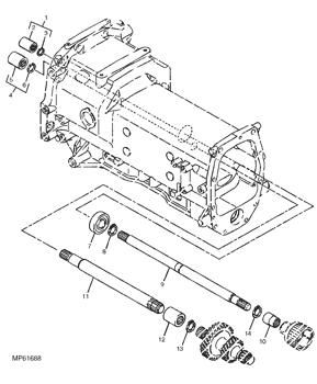China CH11481 Ring Deere parts 550, 15, 850i, 25, 30, 110, 6X4, 4X2 for sale