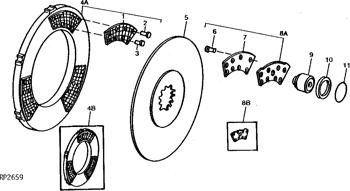China AR54699 Plate Deere parts 740, 743A, 740A, 644A for sale