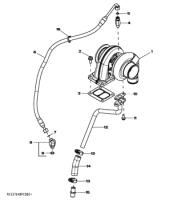 China RE548942 Turbocharger Deere parts 310SK, 315SK, 310K, 210K, 344J, 410K for sale