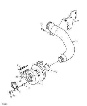 China 1144003841 Turbocharger Deere parts 800C, 600C for sale