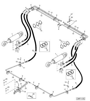 China 0240046361 Ring Deere parts 1412E for sale