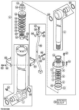China 0257007 Ring Deere parts 750, 600C, 800C, 650DLC, 850DLC, 670GLC, 550LC, 870GLC for sale