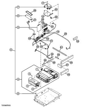 China 1032587 Wiring Harness Deere parts 50D, 35D, 27D for sale
