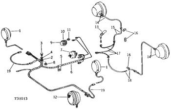 China AR64106 Wiring Harness Deere parts 302A, 302, 301A, 401B, 2640, 401C, 300B for sale