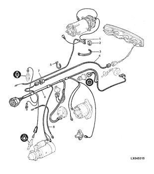 China AR77345 Wiring Harness Deere parts 2755, 644C, 2750, 2955, 2355, 646C, 544B, 444, 544C, 444C for sale