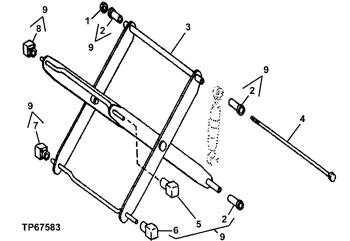 China E67574 Shaft Deere parts 750, 844, 310J, 344E, 646C, 655, 310SJ, 444C, 444D, 644C, 444E, 644D, 710D, 700H, 710G, 750C, 315SJ, 850, 710J, 300D, 750B, 325J, 755B, 850B, 655B, 544C, 544D, 755A, 755, 410D, 855, 410E, 410G, 410J, ... for sale
