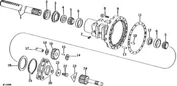 China R53648 Shaft Deere parts 700A for sale