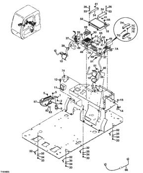 China 0004616 Wiring Harness Deere parts 200CLC, 370C, 2054, 2554, 230CLC, 270CLC, 120C for sale
