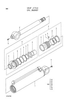 China 0744707 KIT;SEAL Hitachi parts EX30U, EX35U, EX35UNA for sale
