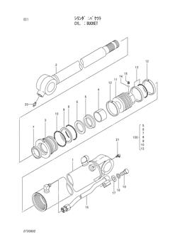 China 0735609 KIT;SEAL Hitachi parts EX50U, EX50UNA for sale