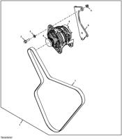 China AT347221 Alternator Deere parts YZ19489, 644H, 644K, 624K, 544K, 624KR, 1400, 444K for sale