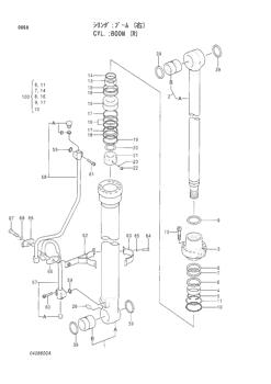 China 4369772 KIT;SEAL Hitachi parts EX120-3, EX120-3C, EX120-3m for sale