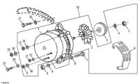 China SE501383 Alternator Deere parts 300D, 410D, 540D, 544E, 540E, 644E, 482C, 640D, 440D for sale