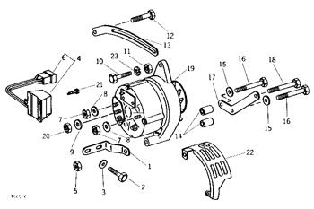 China TY24306 Alternator Deere parts 400, 180, 301, 301A, 480, 450, 302, 480A, 401, 440, CCE, 480C, 401B, COMPONENT, 300B, 401D, 401C, 410, 302A, 310, 310A, 380, 350 for sale