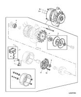 China AL67175 Alternator Deere parts 2755, 2955, 2750, 2355 for sale