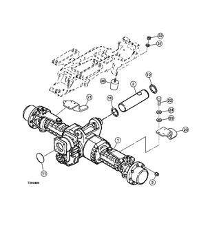 China AT250360 Isolator Deere parts 324J, 244K, 244J, 324K, 304J, 344K, 344J, 324H for sale