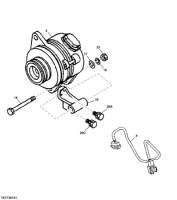 China 1812005308 Alternator Deere parts 180, 450DLC, 650DLC, 210, 850DLC, 670GLC, 870GLC for sale