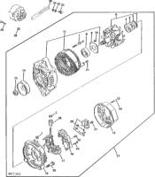 China AM877740 Alternator Deere parts 570, 850D, 855D, 675, 6X4, 4X2, 4X4 for sale
