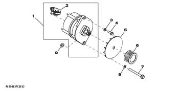 China AT185696 Alternator for sale