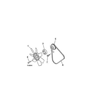 China 8972606490 V-Belt Deere parts 50C, 35C, 27C for sale