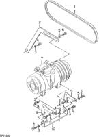 China AT144132 V-Belt Deere parts 643D, 653E for sale