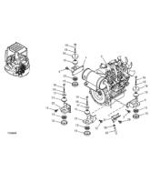 China 4355158 Isolator Deere parts 35C, 27C, 35ZTS, 27ZTS for sale