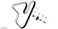 China R135188 V-Belt Deere parts 1110D, 653E, 1010D, 810D, 653G, 540G, 4.5 for sale