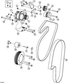 China R500378 V-Belt Deere parts 450J, 1600, 6.8, 450H for sale