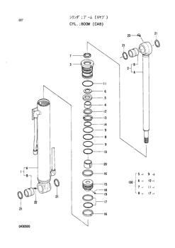 China 0430305 RING;BACK-UP Hitachi parts EX12, EX12-2, EX15-2, EX17U, EX17UNA, EX20UR-3, EX8, EX8-2, ZX20UR, ZX470LCH-5B for sale